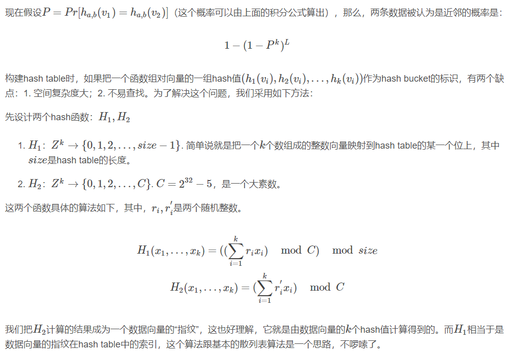 LSH(Locality Sensitive Hashing)详解 | JackHCC